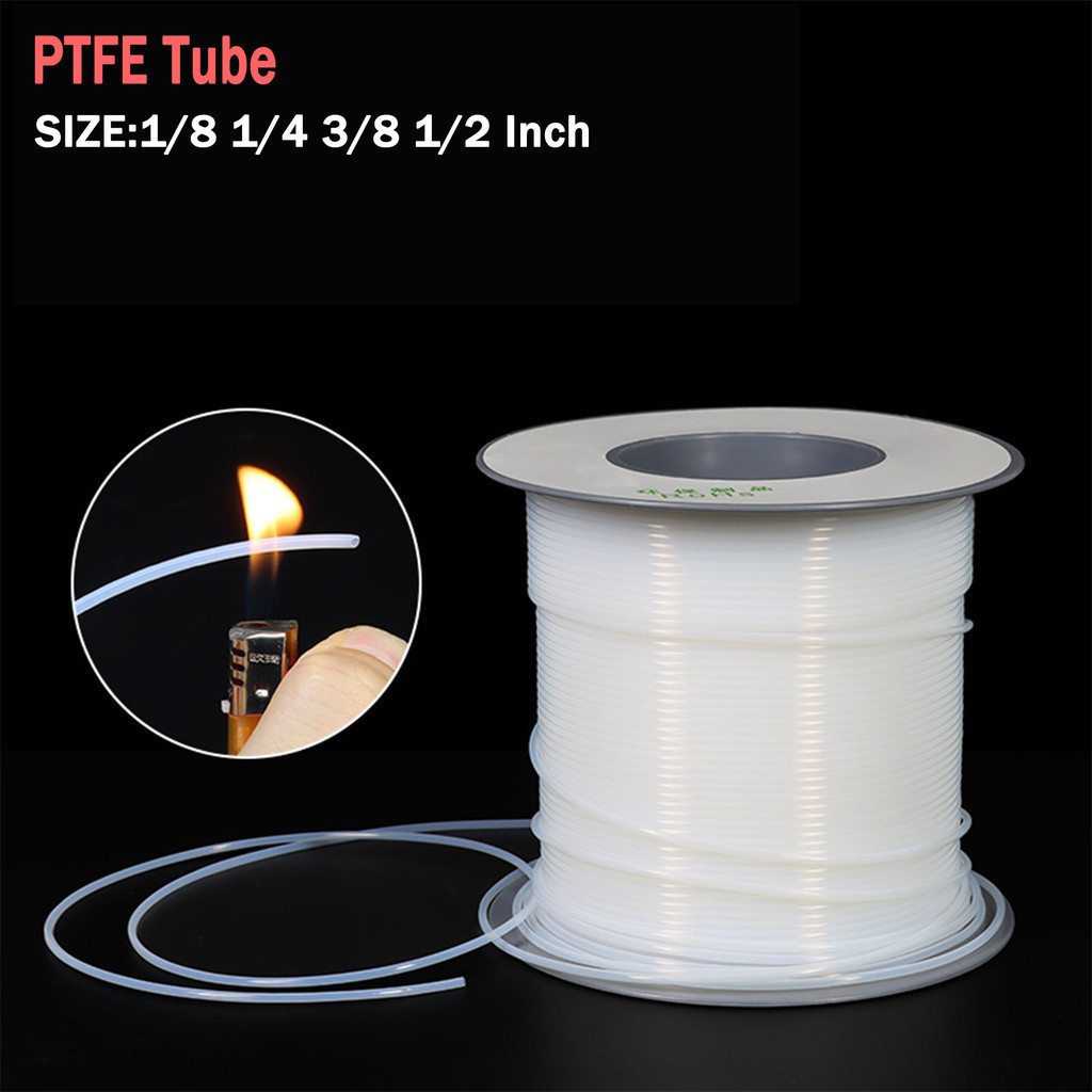 1 Meter PTFE Tube F46 High Transparent 1/8 1/4 3/8 1/2 Inch High Temperature Acid And Alkali ...