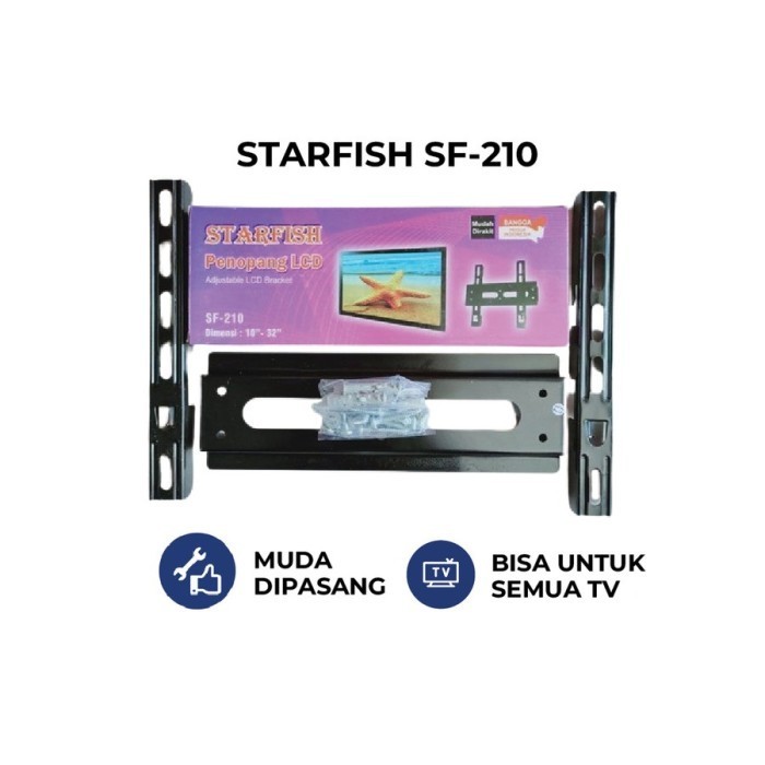 GANTUNGAN Lcd TV Bracket/LED 10-32 Inch STARFISH (Bracket/Brecket/TV ...