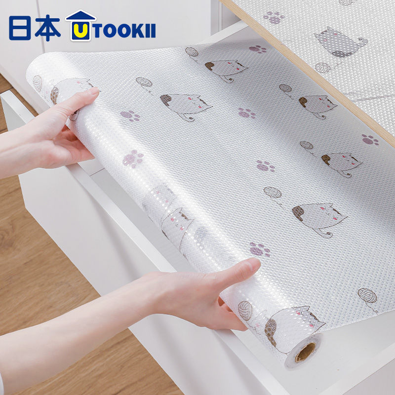 Drawer Mat Paper Cabinet Waterproof Moisture-Proof Mat Kitchen Cabinet ...