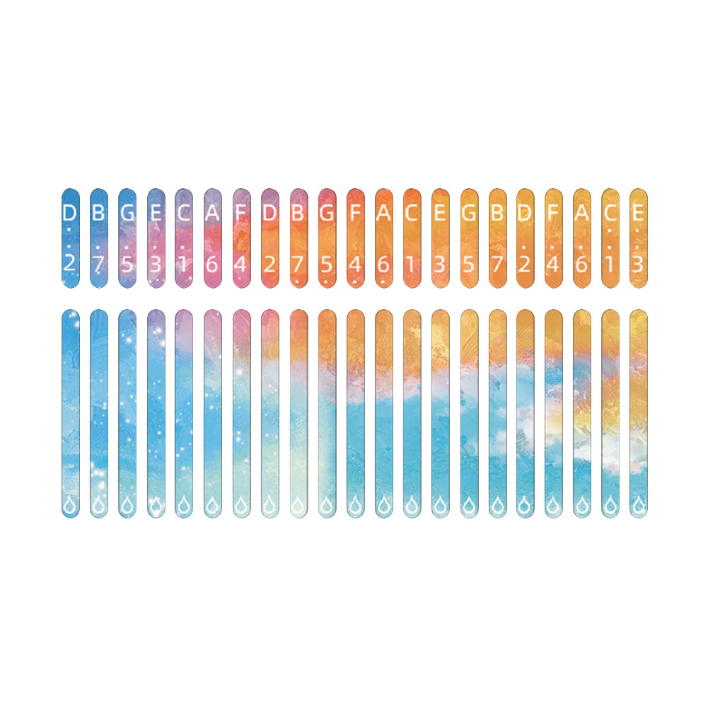 [Oliflica.my] 21 Key Kalimba Note Stickers PVC Eye-Catching Kalimba ...