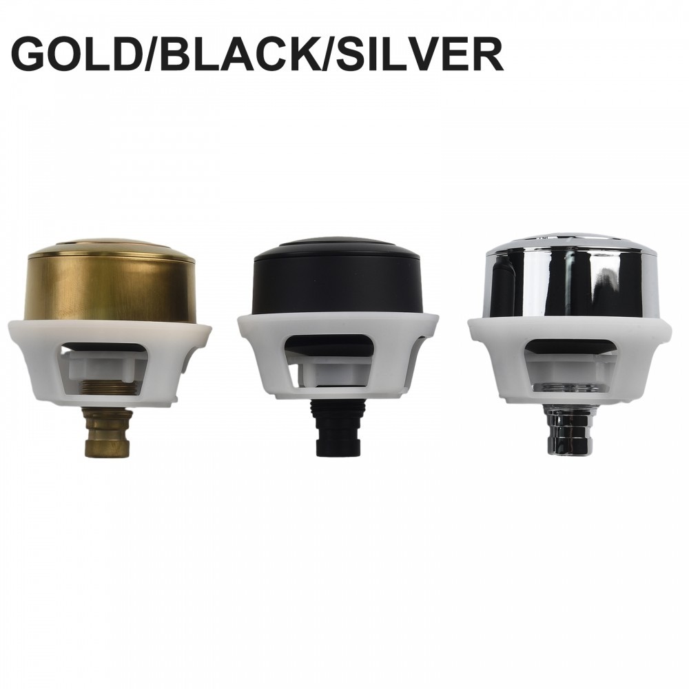 Button Practical 1* ABS Chrome Plating Convenient Gold Concealed ...