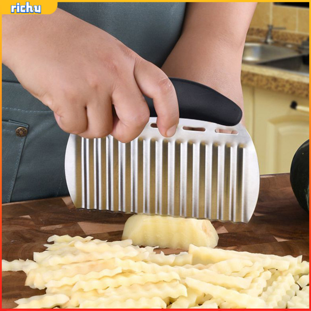 [Richu] Ergonomic Potato Cutter Potato Cutter Stainless Steel Stainless ...