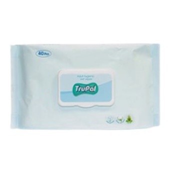 TRUPAL ADULT HYGIENIC WET WIPES 40S EXP03/2026 | Shopee Malaysia
