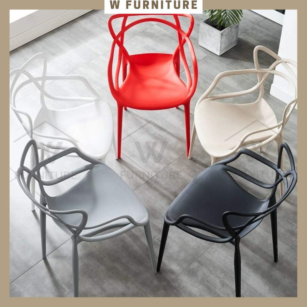 Wfurniture High Quality Cat Ear Chair PP Chair study chair cafe chair ...