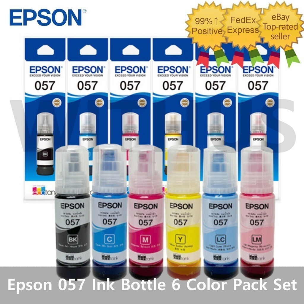 ORIGINAL Epson 057 Ink Bottle for EPSON L8050, L18050 Printer (Black ...