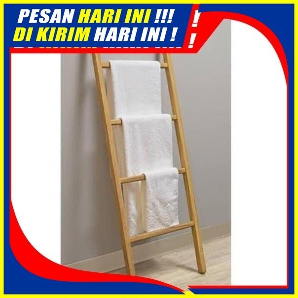GANTUNGAN Wooden Hanger Rack Ladder Aesthetic Wooden Hanger Place for ...