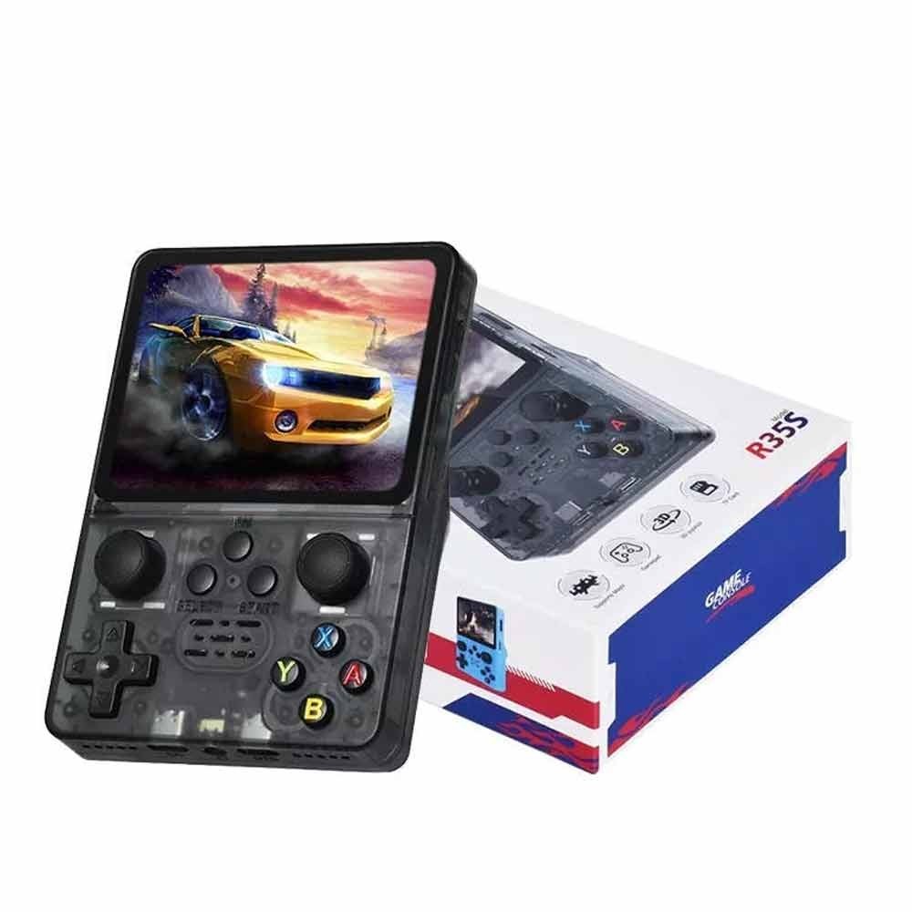 R35S Black 64GB Handheld Game Console Retro Emulator with 10K+ Loaded ...