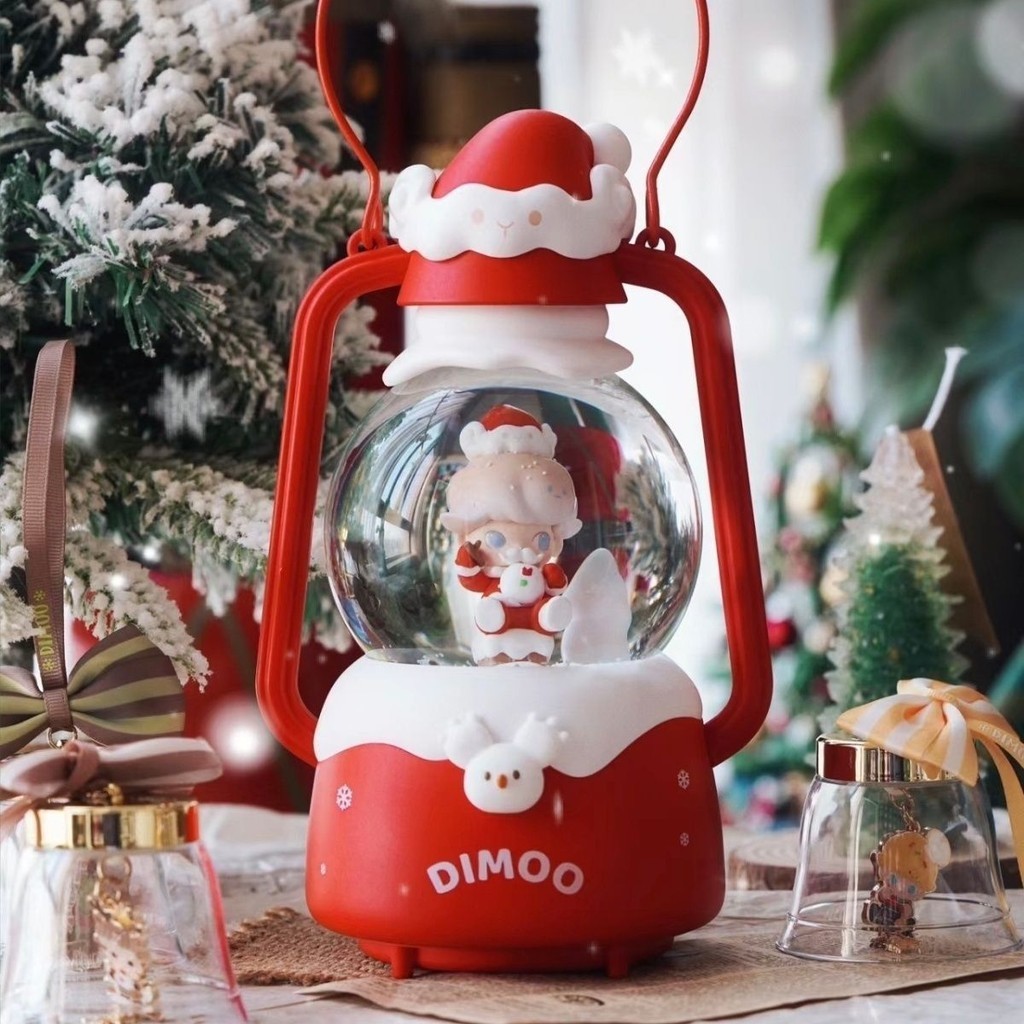 New DIMOO Snowman's Letter Crystal Ball Light POPMART POPMART Christmas ...