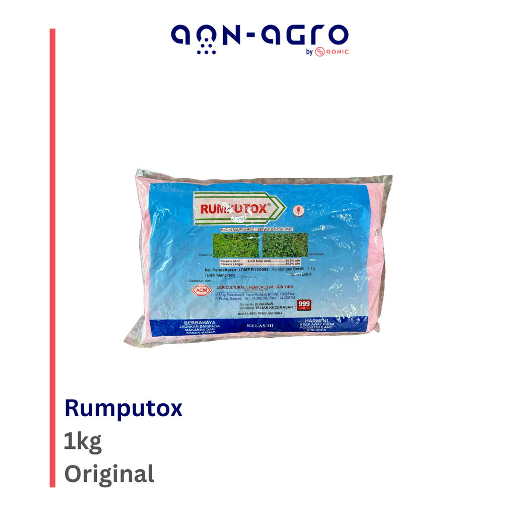 Rumputox (1kg) Racun Rumpai Herbicide untuk Daun Lebar dan Rusiga ...