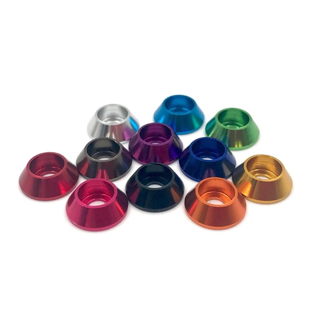 5pcs Aluminum Cap Head Washers M3 M4 Multicolor Aluminum Cup Spacer ...