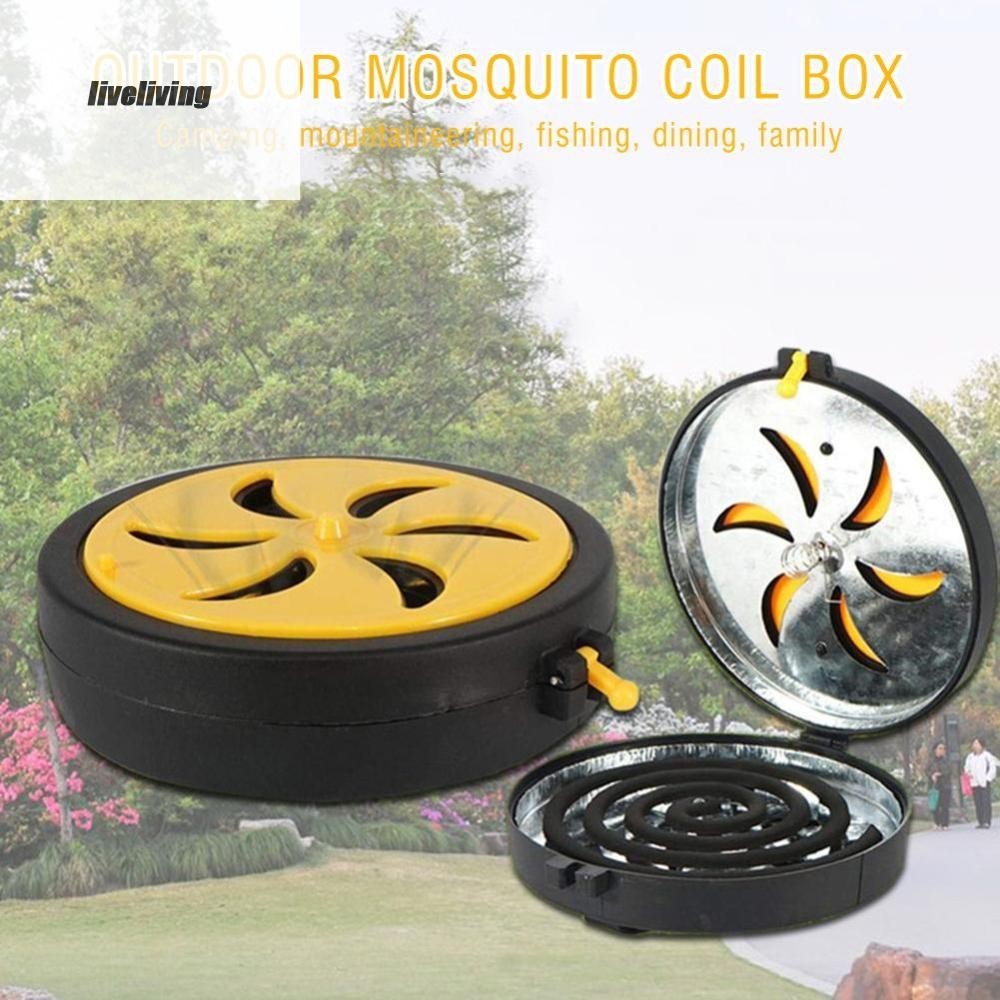 Incense Coil Burner Portable Mosquito Repellent Coil Holder with Back ...
