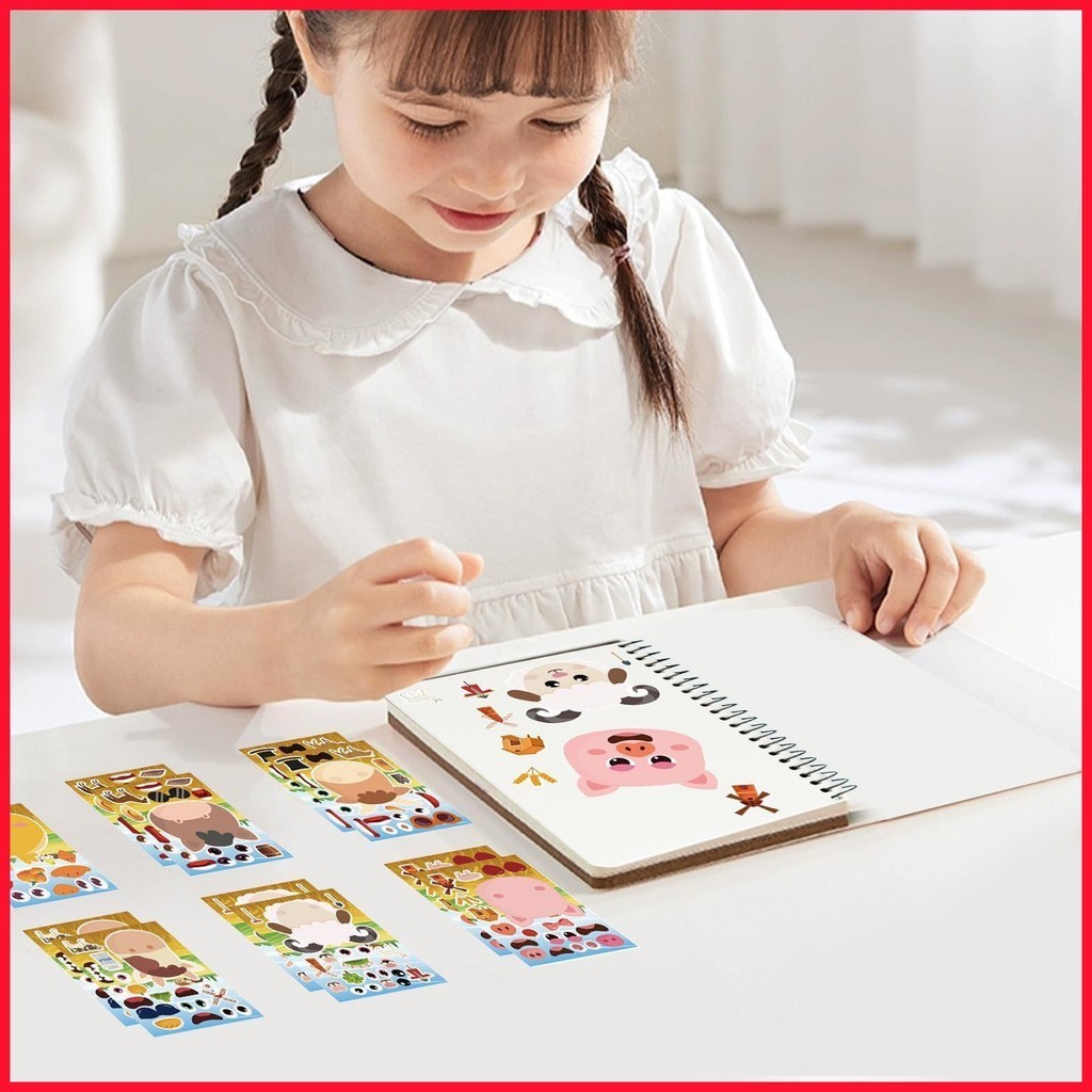 Make a Face Sticker Sheets for Kids Create Your Own Stickers Kit ...