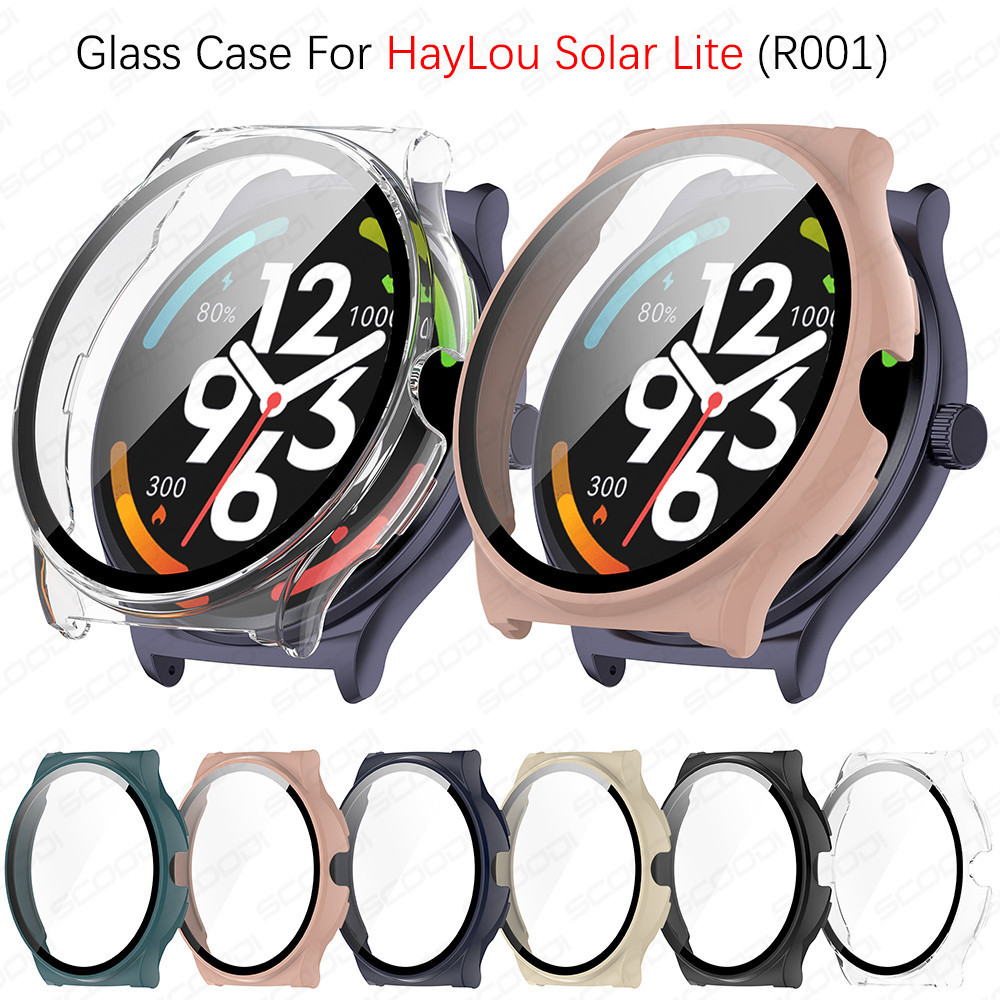 Tempered+PC Protective Case for HayLou Solar Lite R001 Smart Watch ...