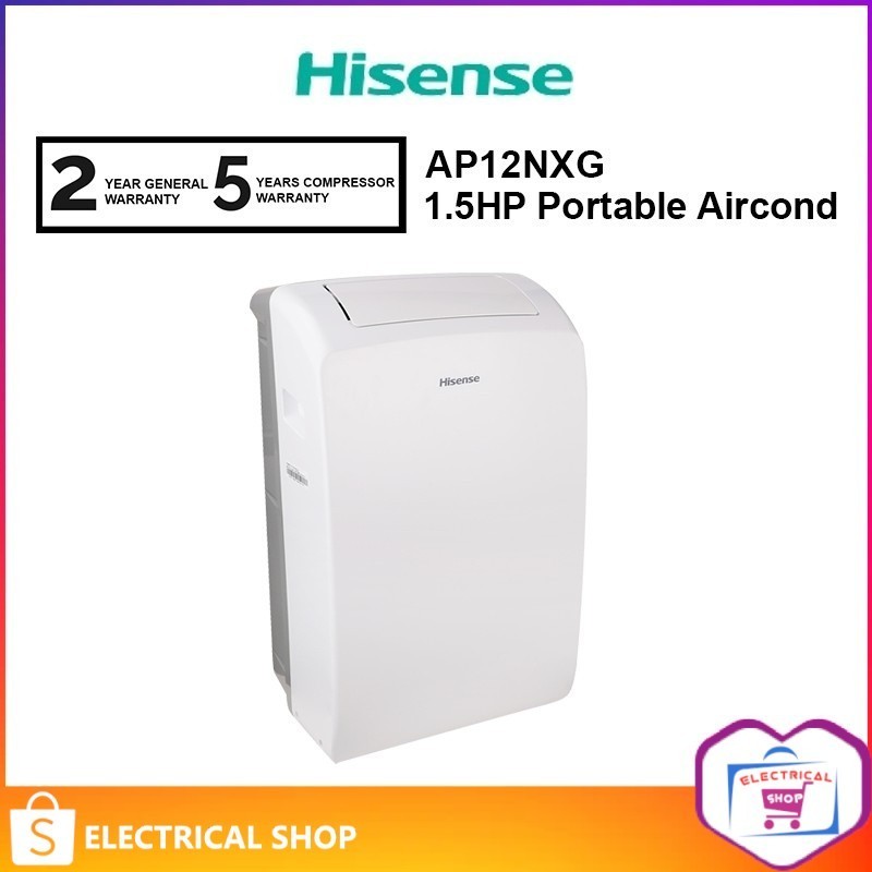 Hisense 1.5HP Portable Air Conditioner AP12NXG / Aircond | Shopee Malaysia