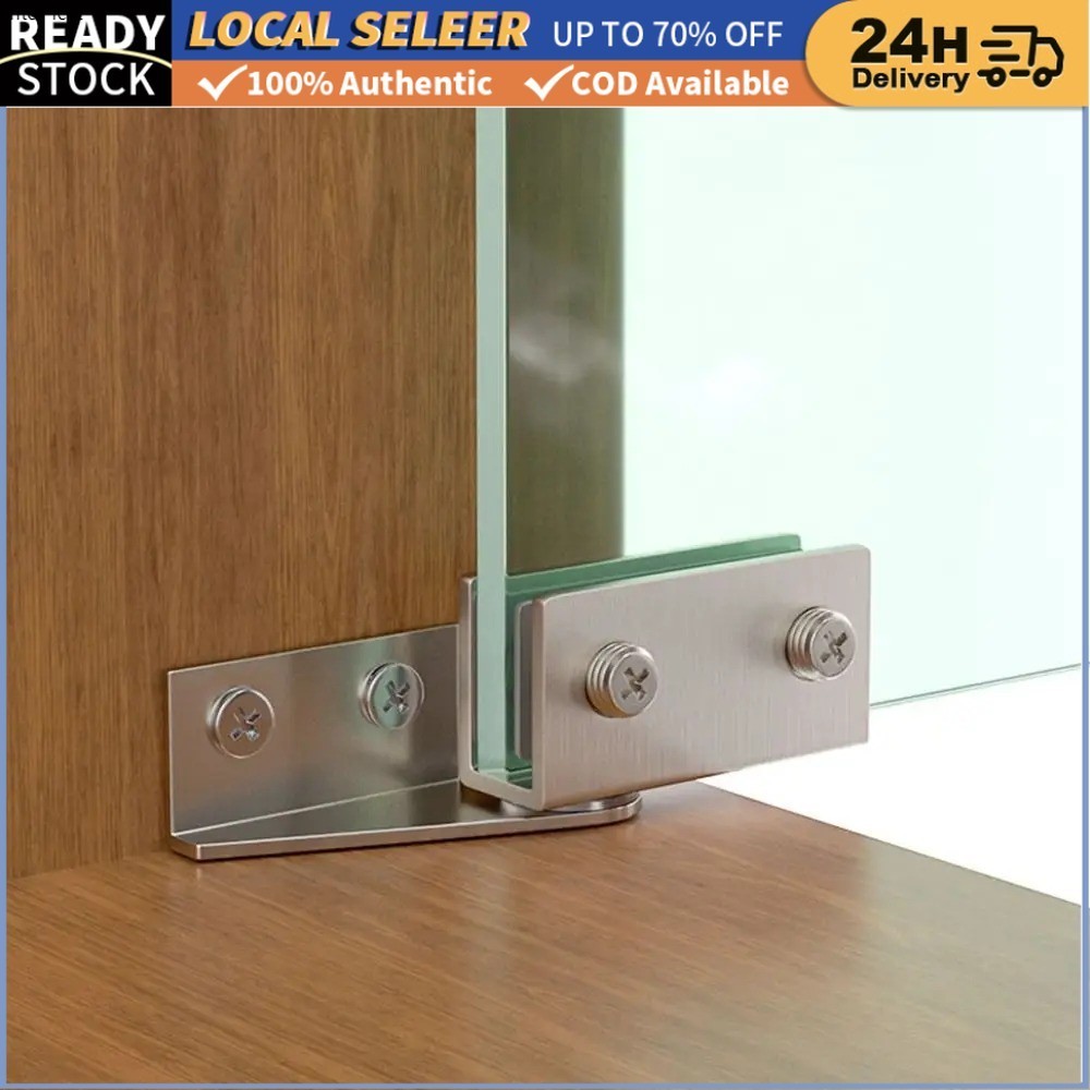 2Pcs Glass Hinge Display Cabinet Glass Cabinet 5-8mm Punching-Free ...