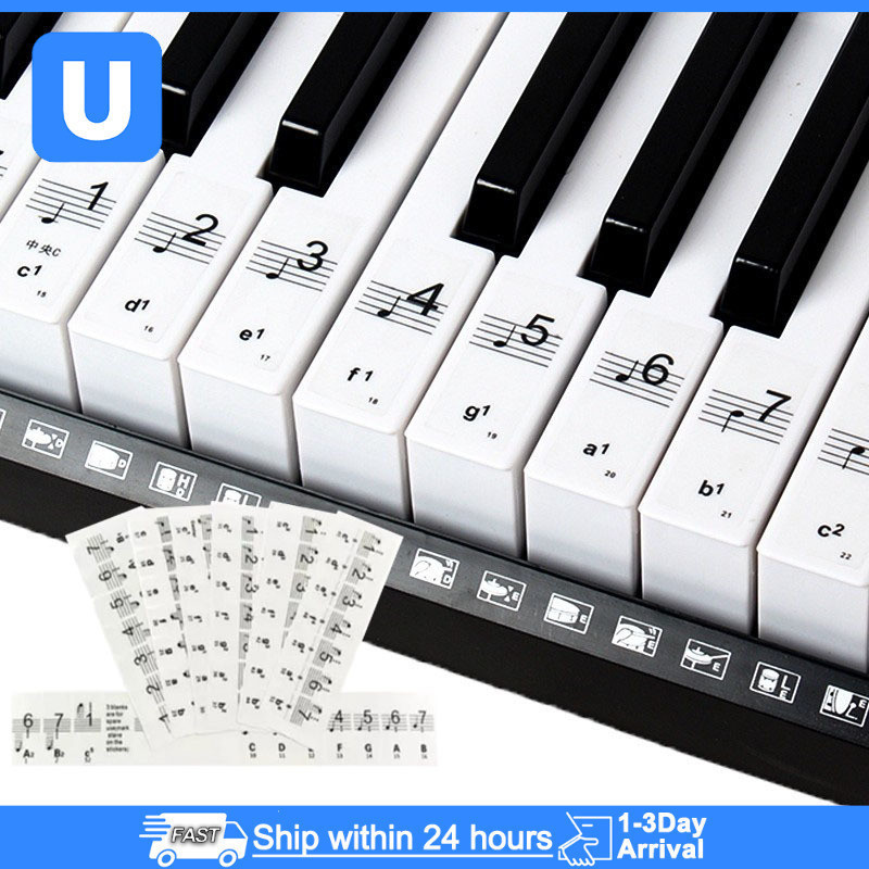 Keyboard Piano Sticker Removable Keyboard Sticker for 88/61/54/49 Keys ...