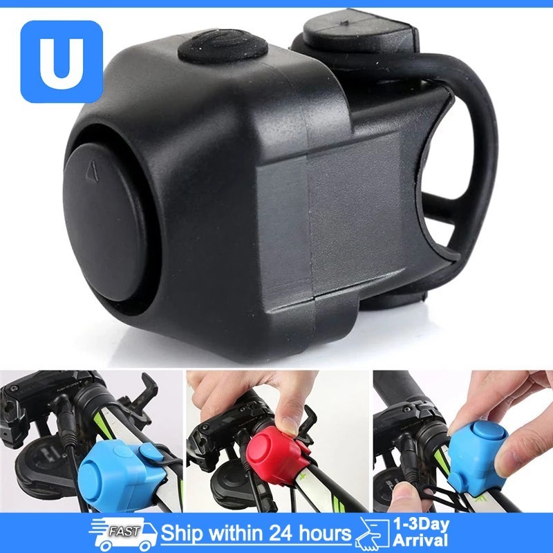 Bicycle Handlebar Electronic Loud Horn 130 db Alarm Ring Bell Bicycle Electric Bell Police Siren ...