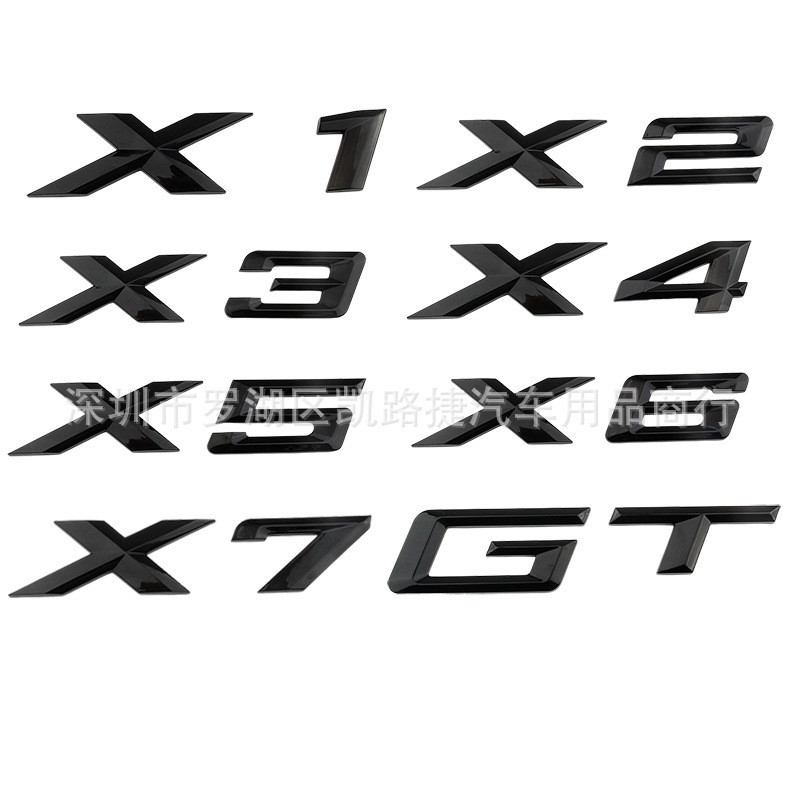 1 Piece BMW BMW X Series Rear Trunk Logo Sticker X1 X2 X3 X4 X5 X6 GT ...