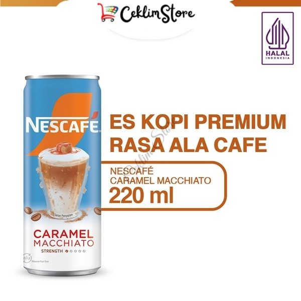 Nescafe Macchiato Caramel Flavored Canned Coffee Drink Can 220ml ...