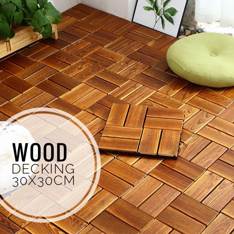 Premium Wood Floor Decking Interlocking Deck Floor Tiles Outdoor ...