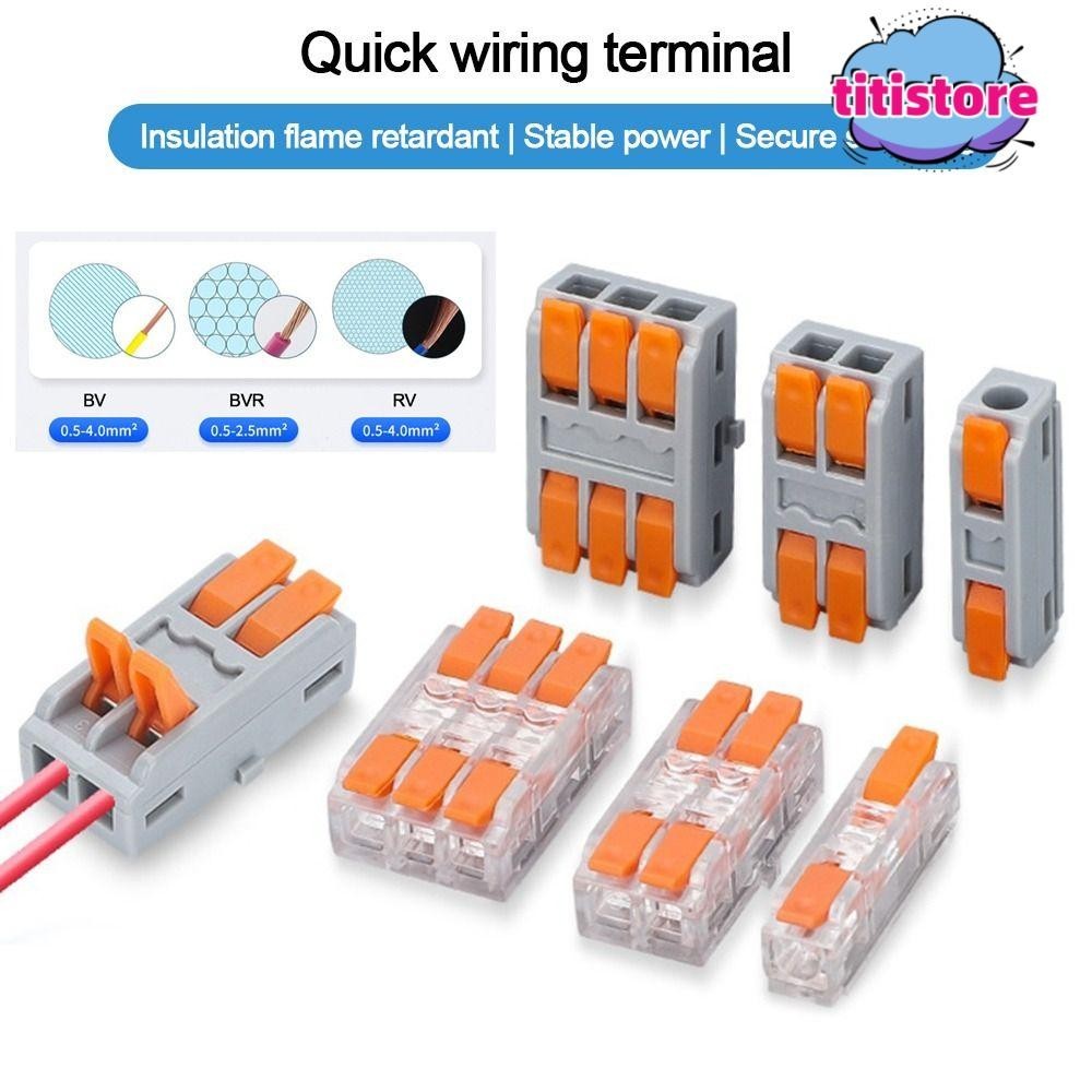 TITISTORE Quick Terminal Block, Universal Mini Wire Connector, Docking ...
