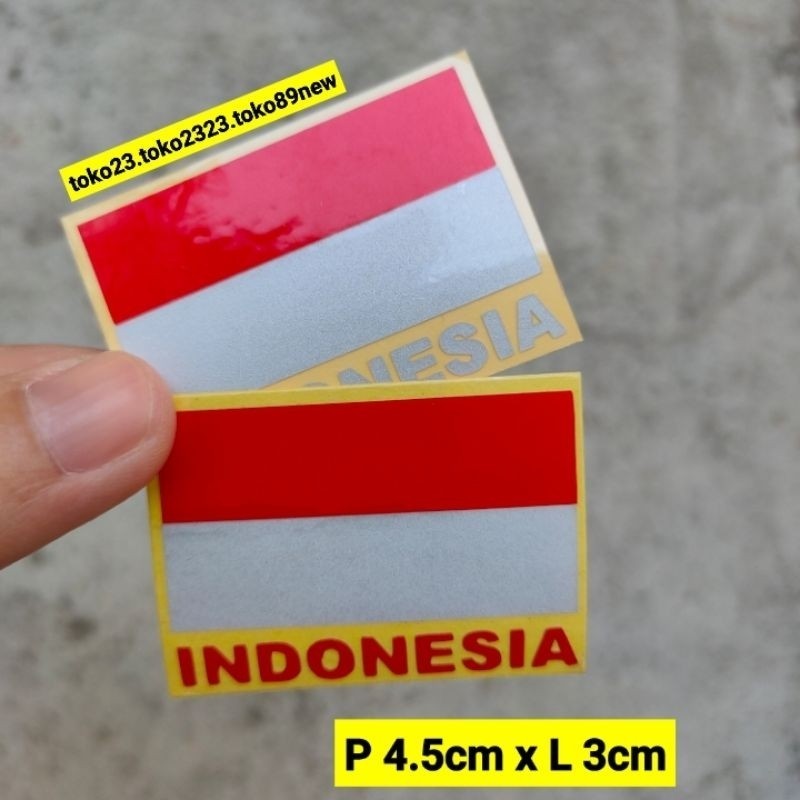 MERAH PUTIH Motorcycle cutting Sticker Indonesian Red And White Flag ...