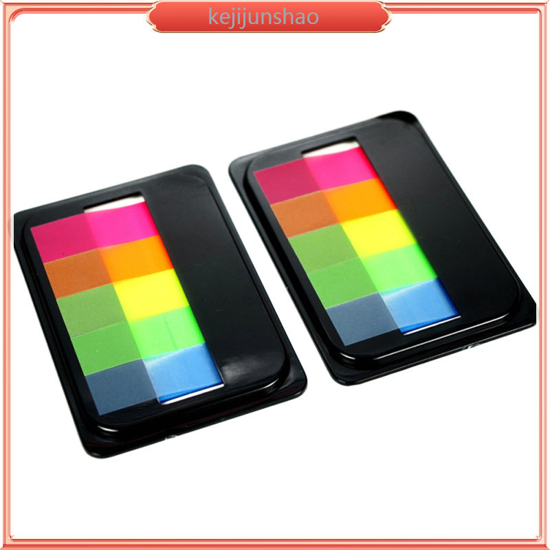 2 Sheets Sticker Labels Logo Stickers Color Neon Tabs Memo Pad ...