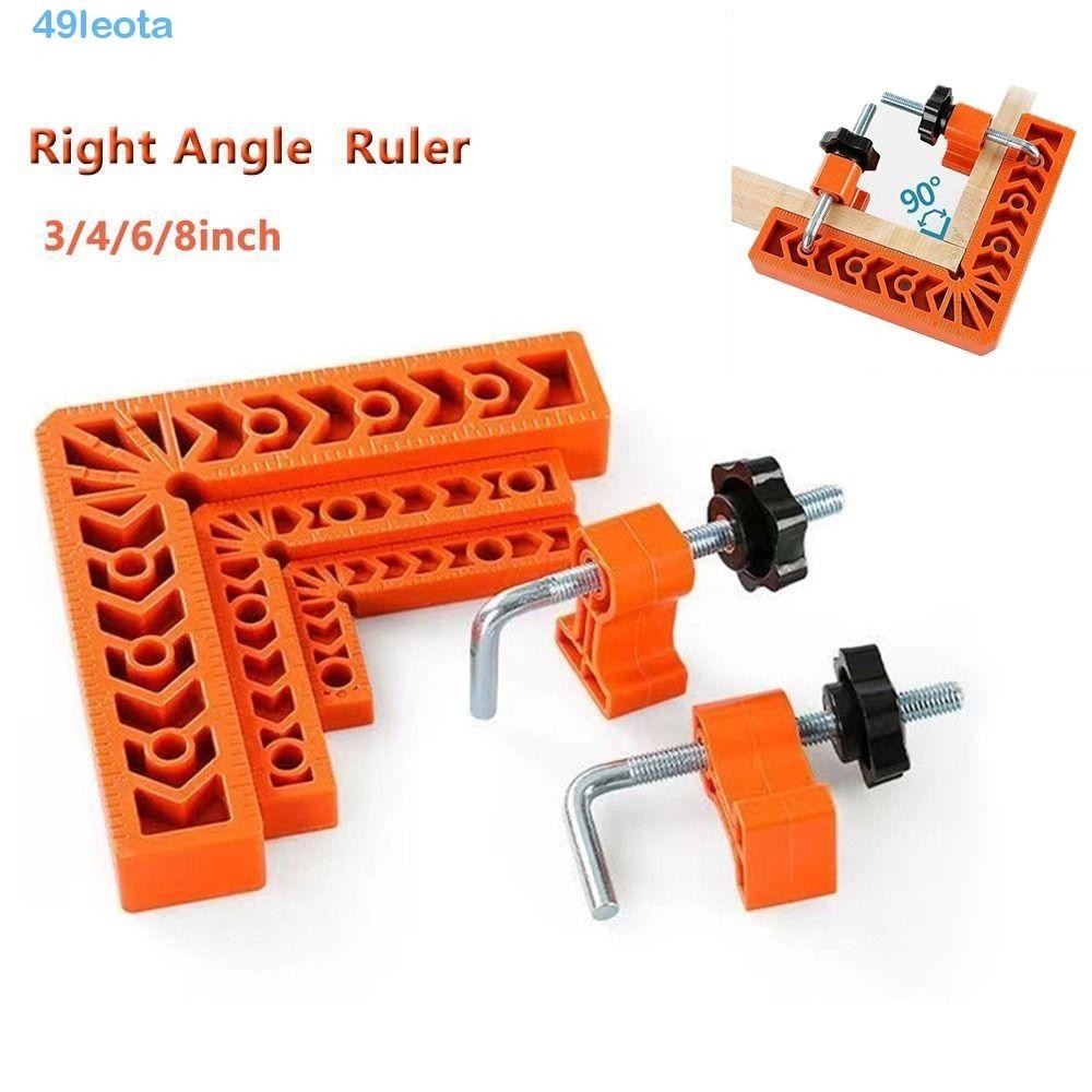 LEOTA Right Angle Ruler Locator L-Shaped 3" 4" 6" 8" Auxiliary Fixture ...