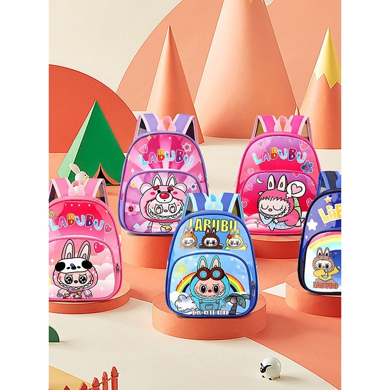 Gaya baru Spider-Man kartun kanak-kanak beg kecil labubu beg galas ...