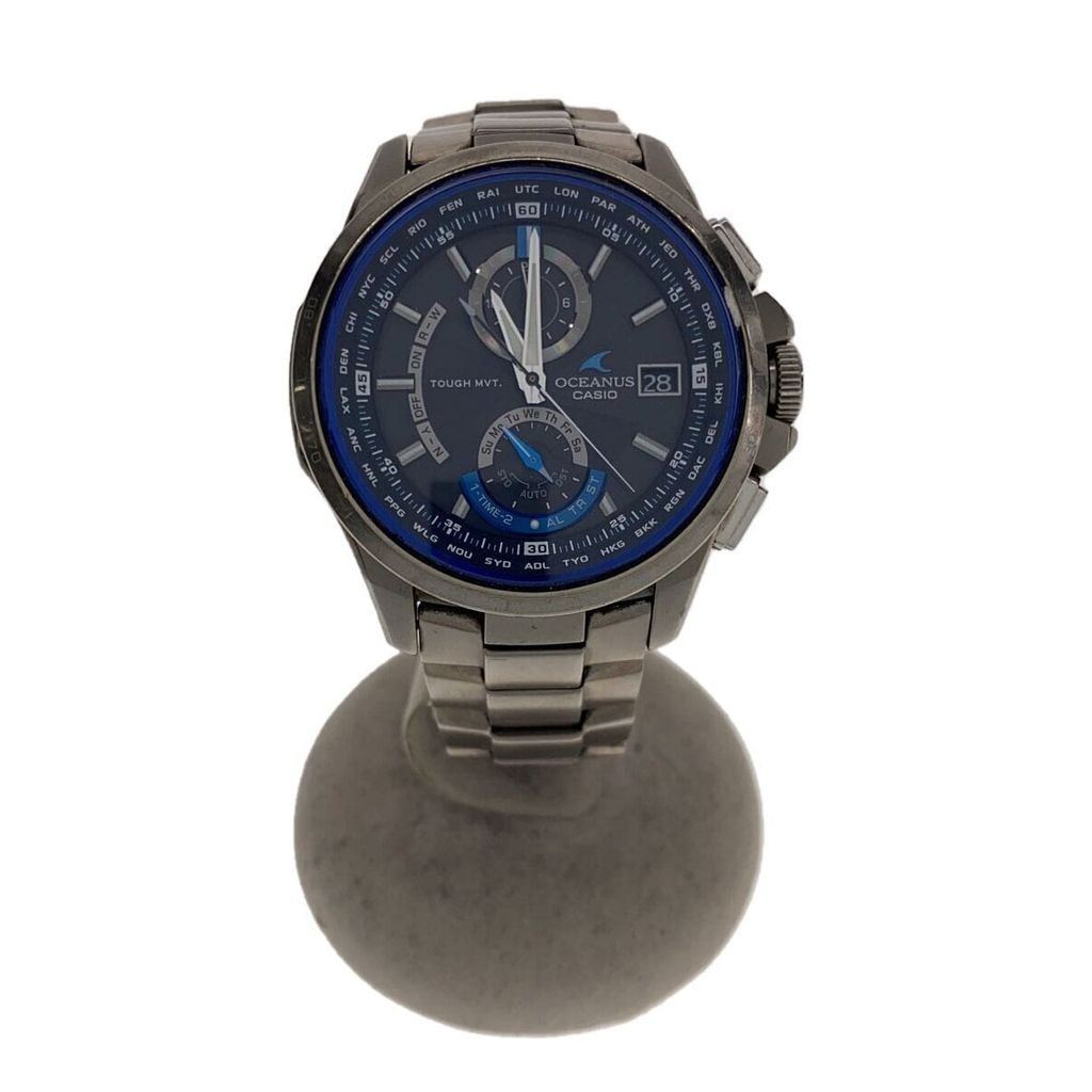 CASIO Mens Watch Solar Analog Titanium Silver OCW-T1000-1AJF OCEANUS ...