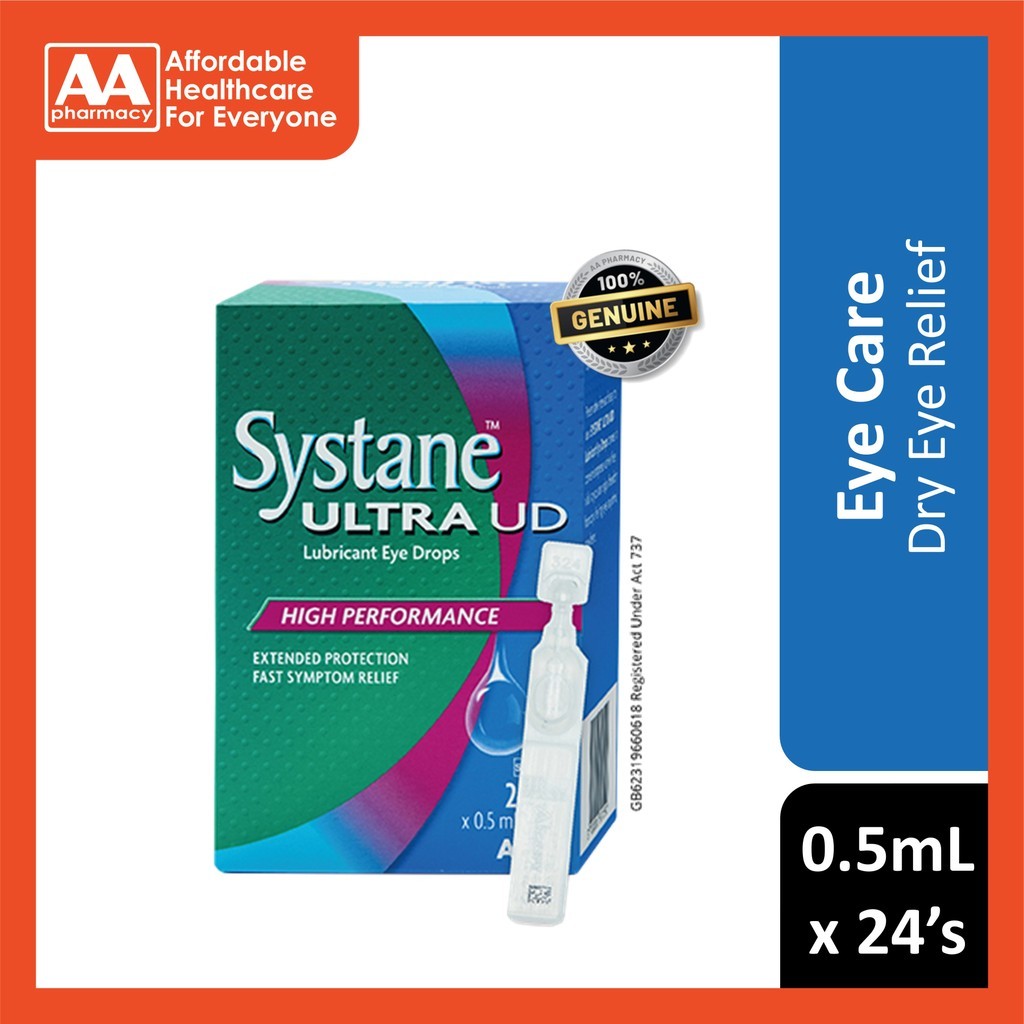 Systane Ultra Unit Dose Preservative-Free Eye Drops 0.5mLx24's | Shopee ...