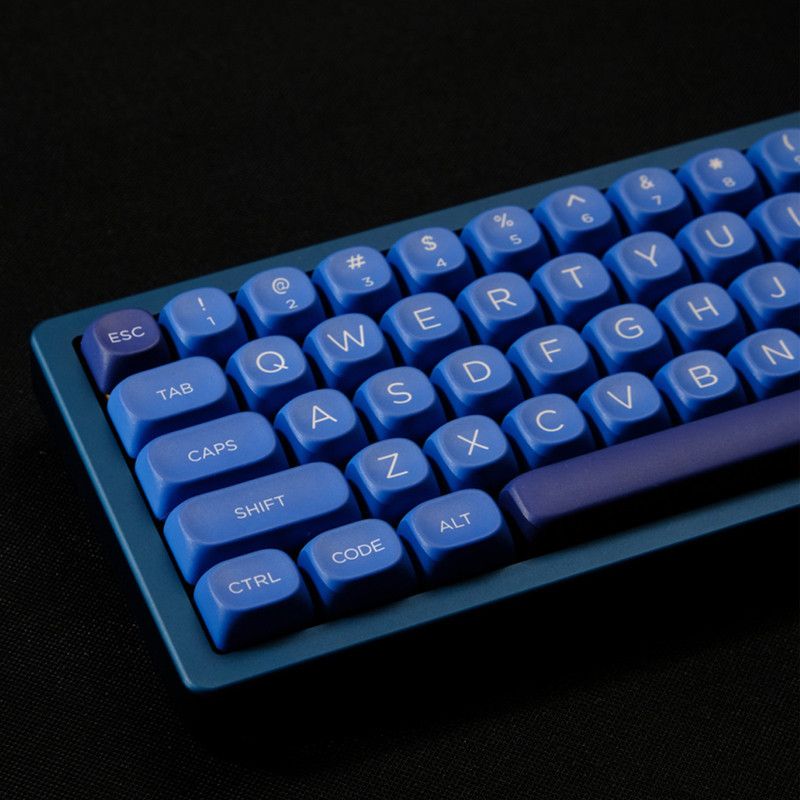 Blue Striker PBT Dye-Sub MOA Custom Keycap Set for Mechanical Keyboard ...