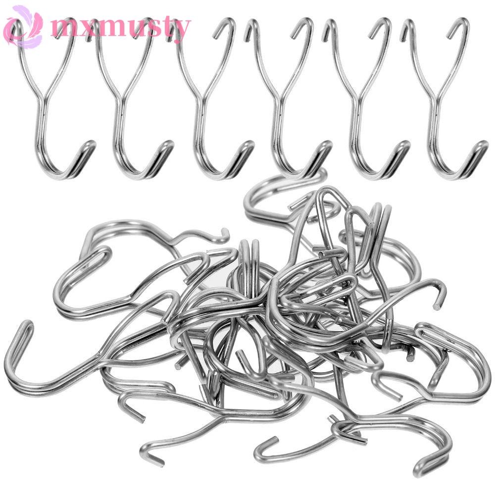 MXMUSTY 10 pcs Peg Board Hook, Wall Mesh Storage Racks Stainless Steel ...
