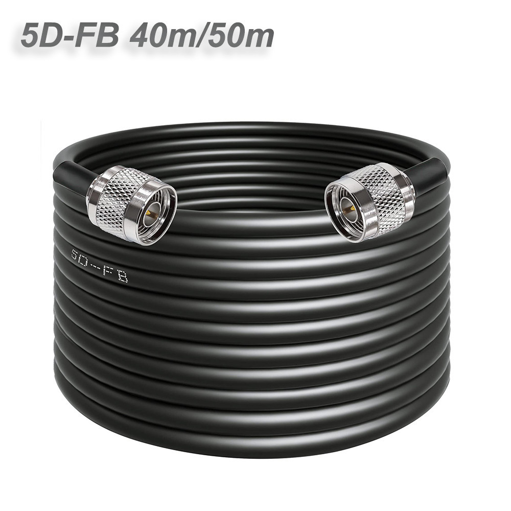 Coaxial Cable 40m / 50m 5D-FB Line 50ohm 50-5 Wire with N-male ...