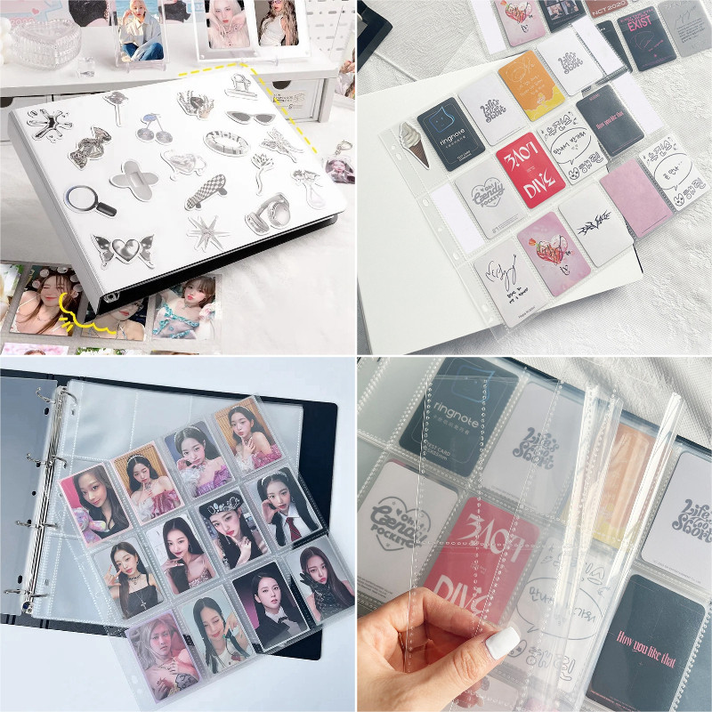 Transparent Photo Album Binder Picture Storage Book Multi-Functional ...