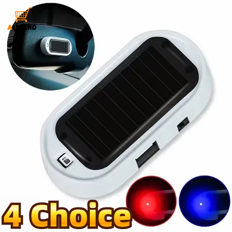 Car LED Solar Powered Fake Security Light Simulated Dummy Alarm ...