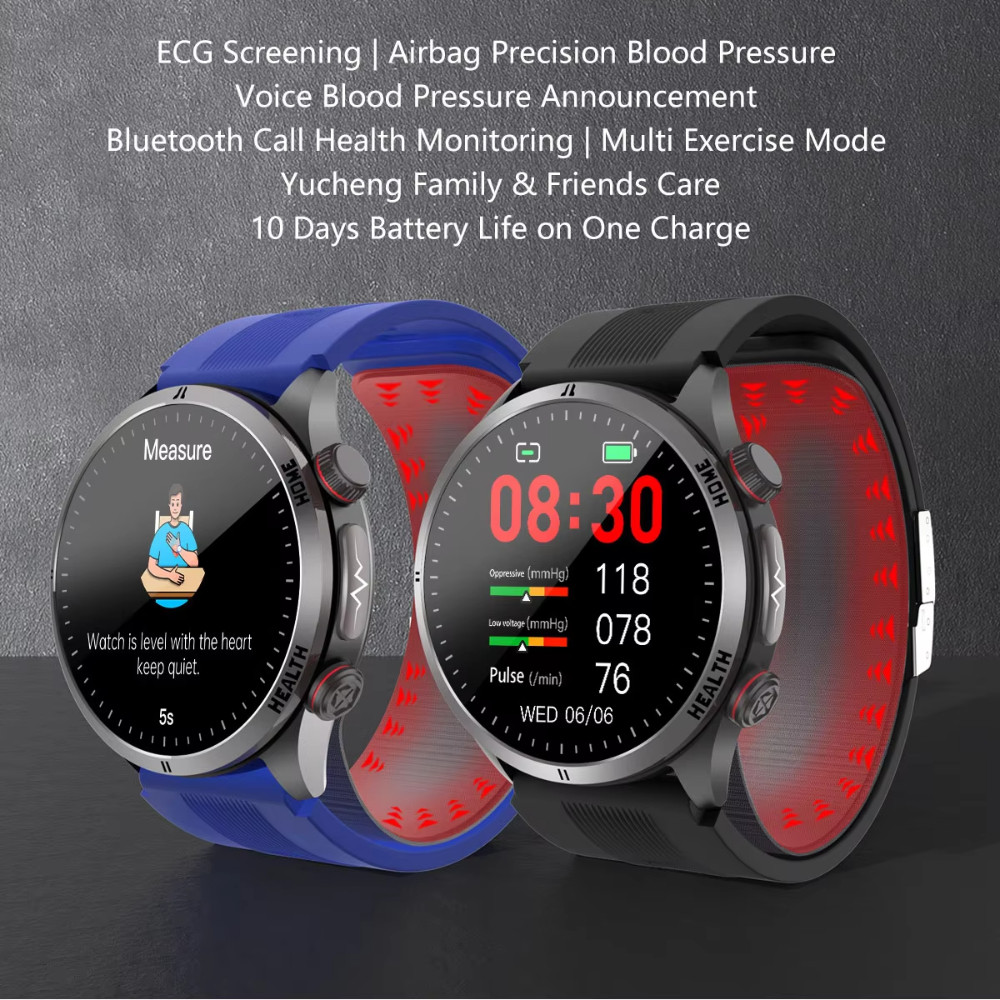 New Arrival AMOLED Smart Watch S26 Montre Connecte ECG Blood Pressure Tracking Health Monitoring ...