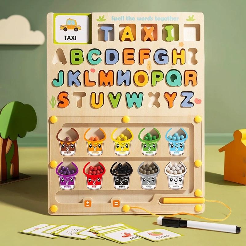 【24h】Magnetic Colour and Number Matching Maze/Montessori Sorting Game ...