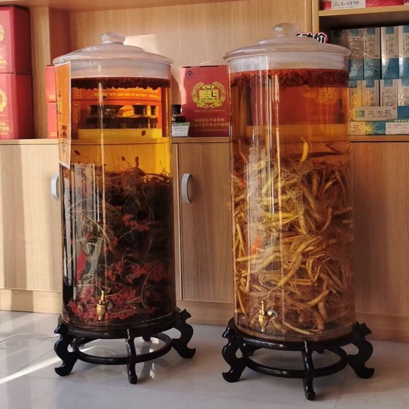 Botol Kaca Wain Berkapasiti Besar Mulut Lebar dengan Spigot 50 Jin 100 ...