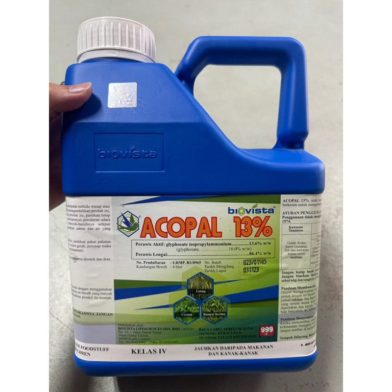 [ORIGINAL] 4L ACOPAL 13% BIOVISTA Sama SHOOT, MAWAH, SPEEDOUT, SPARK ...