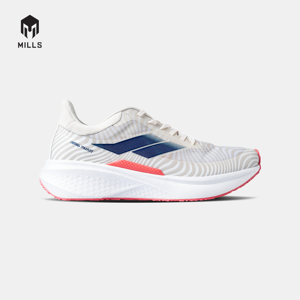 MILLS RUNNING SHOES ENERMAX DYNAPLATE OFF WHITE/CORAL RED/NAVY 9100709 ...