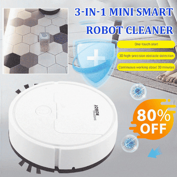 🔥Limited discount🔥【Sweep/Mop/Vacuum】Home smart mini sweeping robot/ 👑NO ...