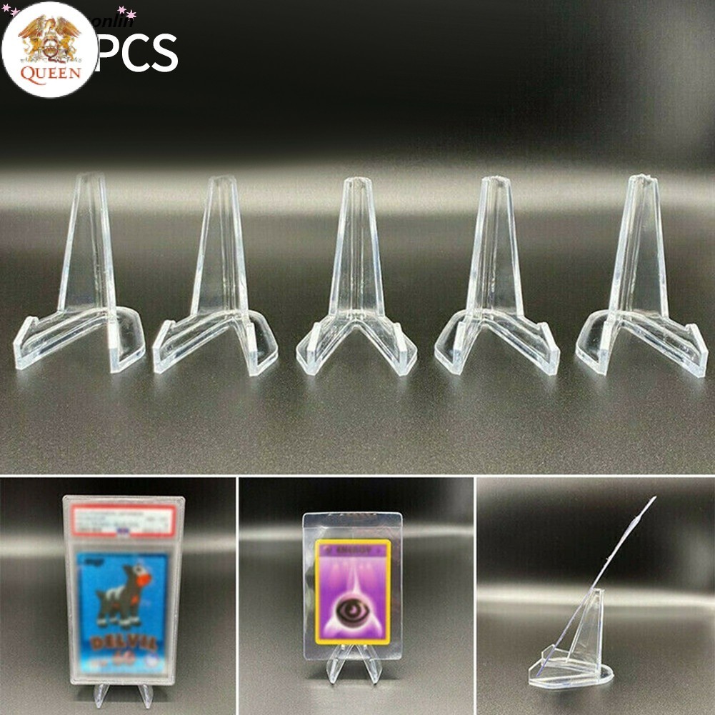 QC 10X acrylic commemorative coin display stand transparent triangle ...