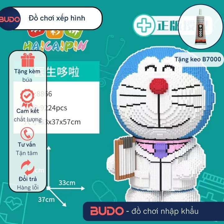 Doraemon Doctor 57cm HCP HAICAIPIN Model Assembly Toy Mon Doremon white ...