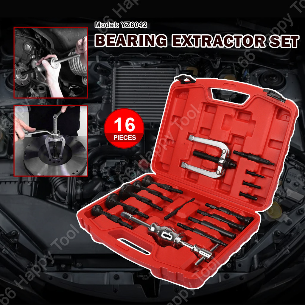 16pcs Blind Hole Inner Bearing Extractor Set Internal Puller Hole ...