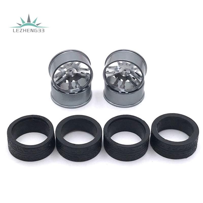 Metal Wheel Rim Rubber Tire Set for Wltoys 284131 K969 K989 P929 Mini-Z ...