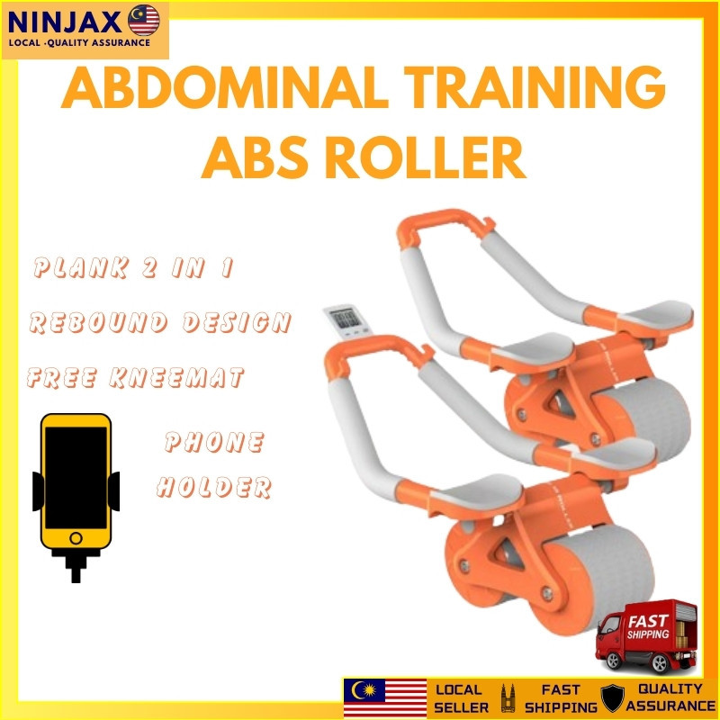 【Ready】Abdominal Wheel Automatic Rebound Muscle Elbow Support Exerciser ...