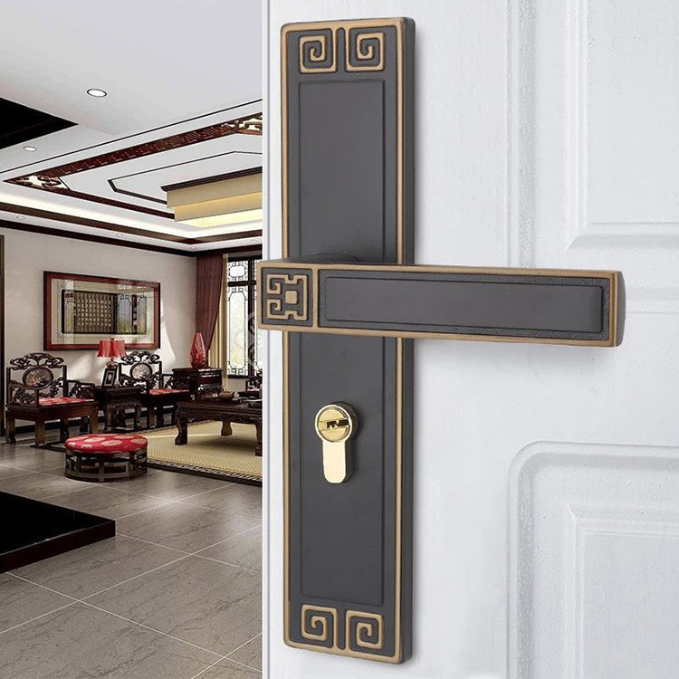 Af Indoor Wooden Door Room Door Lock Bedroom Door Silent Bearing Handle ...