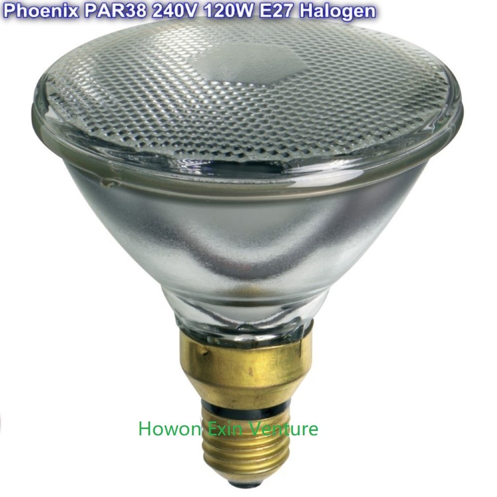 Phoenix / FSL PAR38 240V 120W Flood E27 Halogen Warm White (Frosted ...