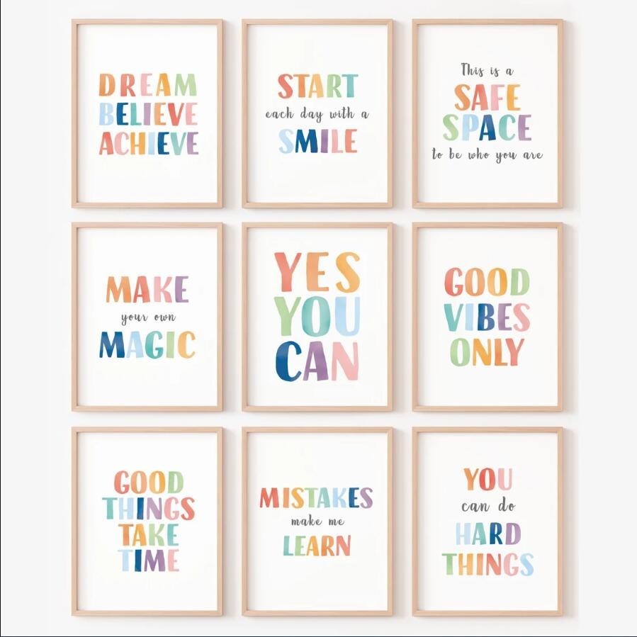 Positive Posters Classroom Decor You Can Do Hard Things Daily ...